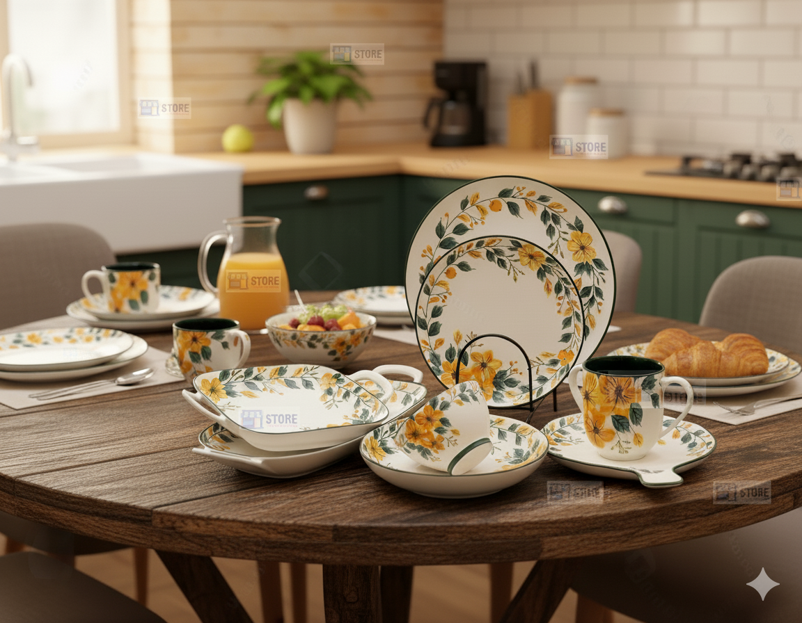 Floral Ceramic Dinnerware – Elegant Dining – HBStore