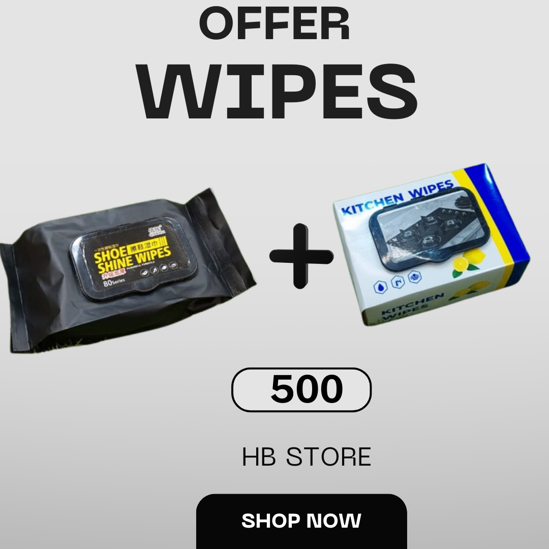 Ultimate Cleaning Bundle: Shoe Shine Wipes + Multi-Purpose Kitchen Wip ...