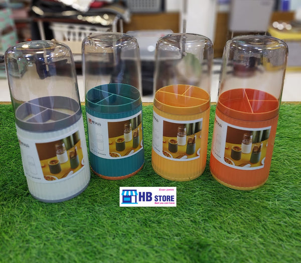 Plastic Cutlery Holder With Lid – HBStore