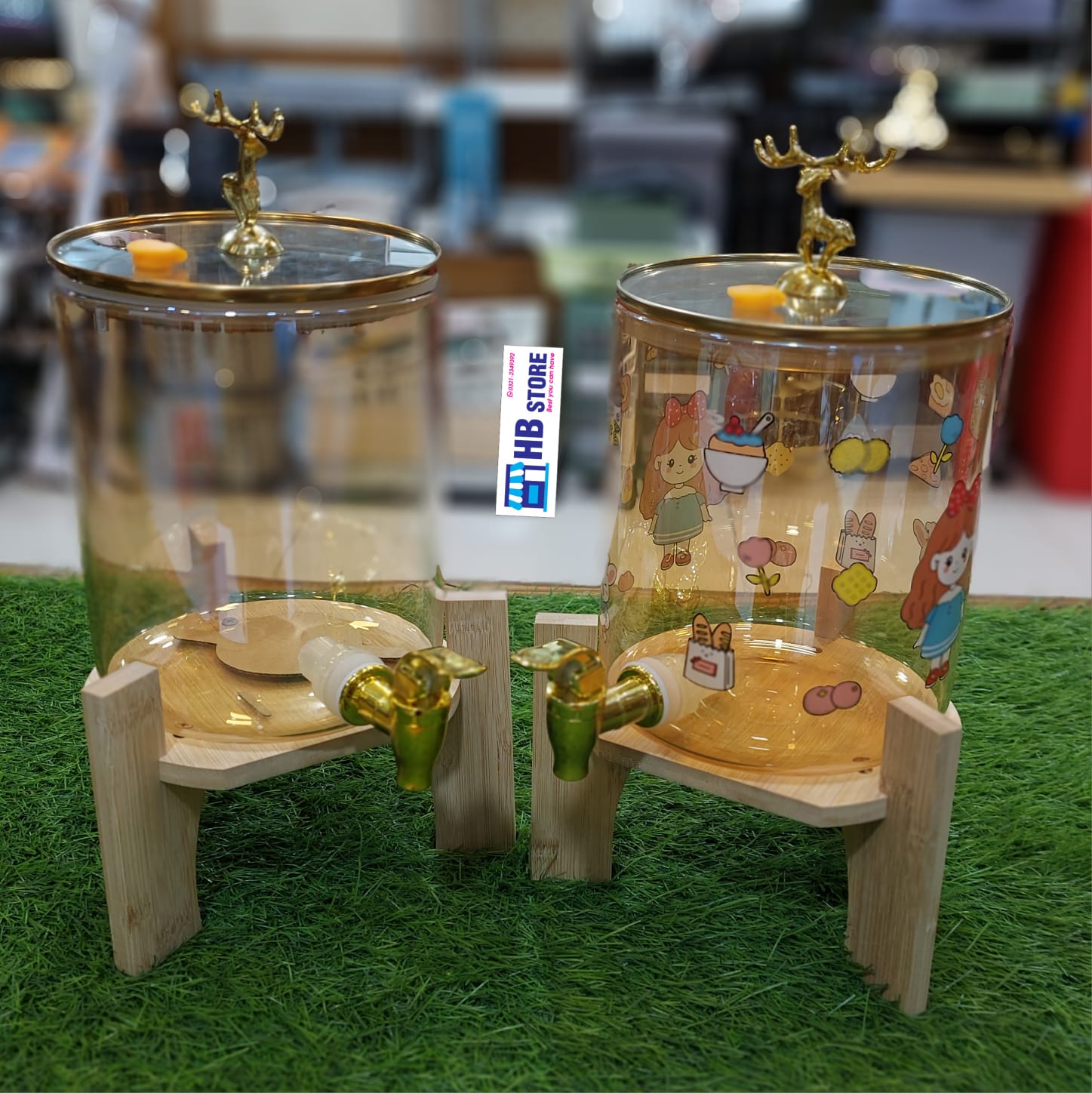 Glass Material Juicer Dispenser With Stand – HBStore