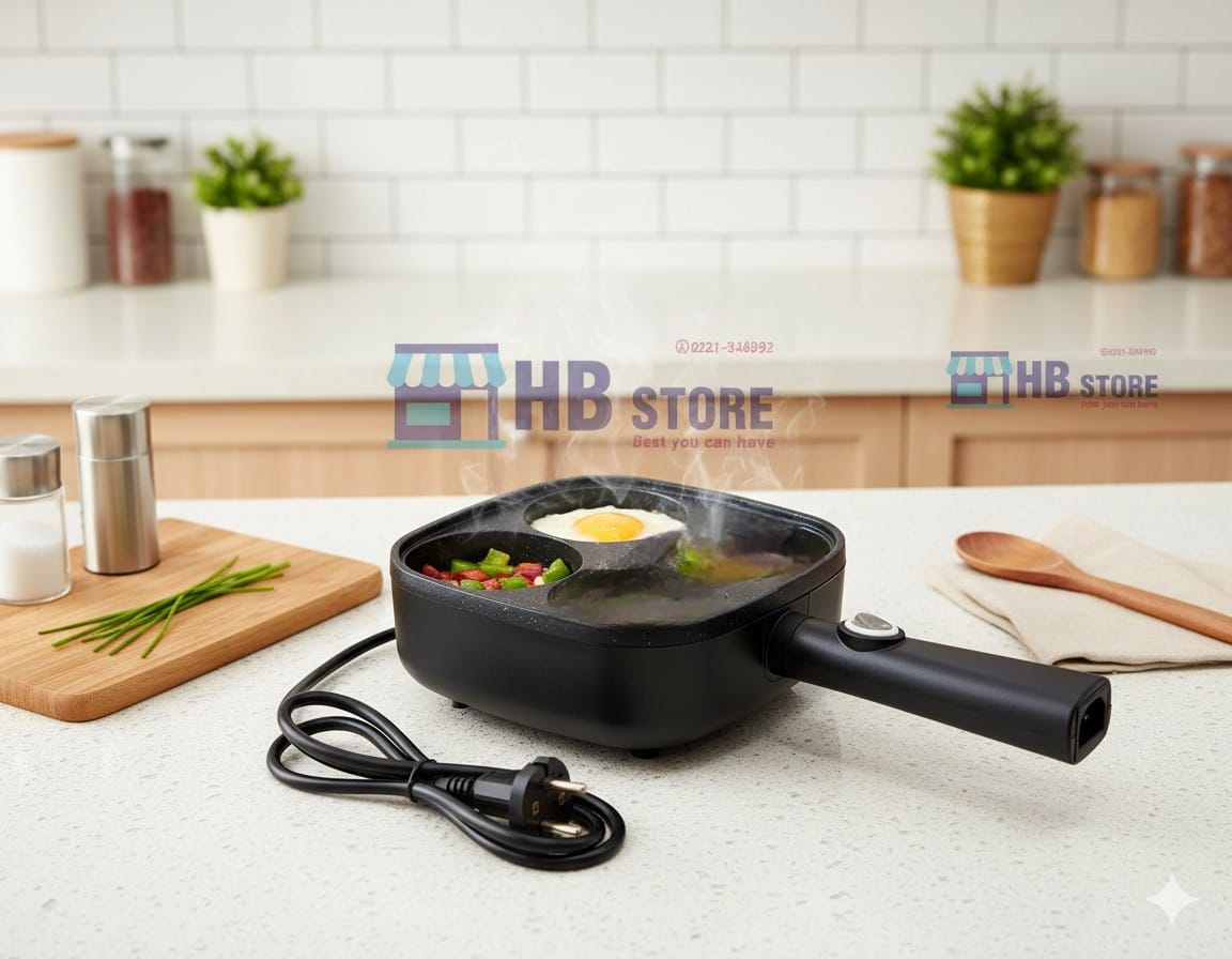 Multi-Section Electric Fry Pan (3 Portions) – HBStore